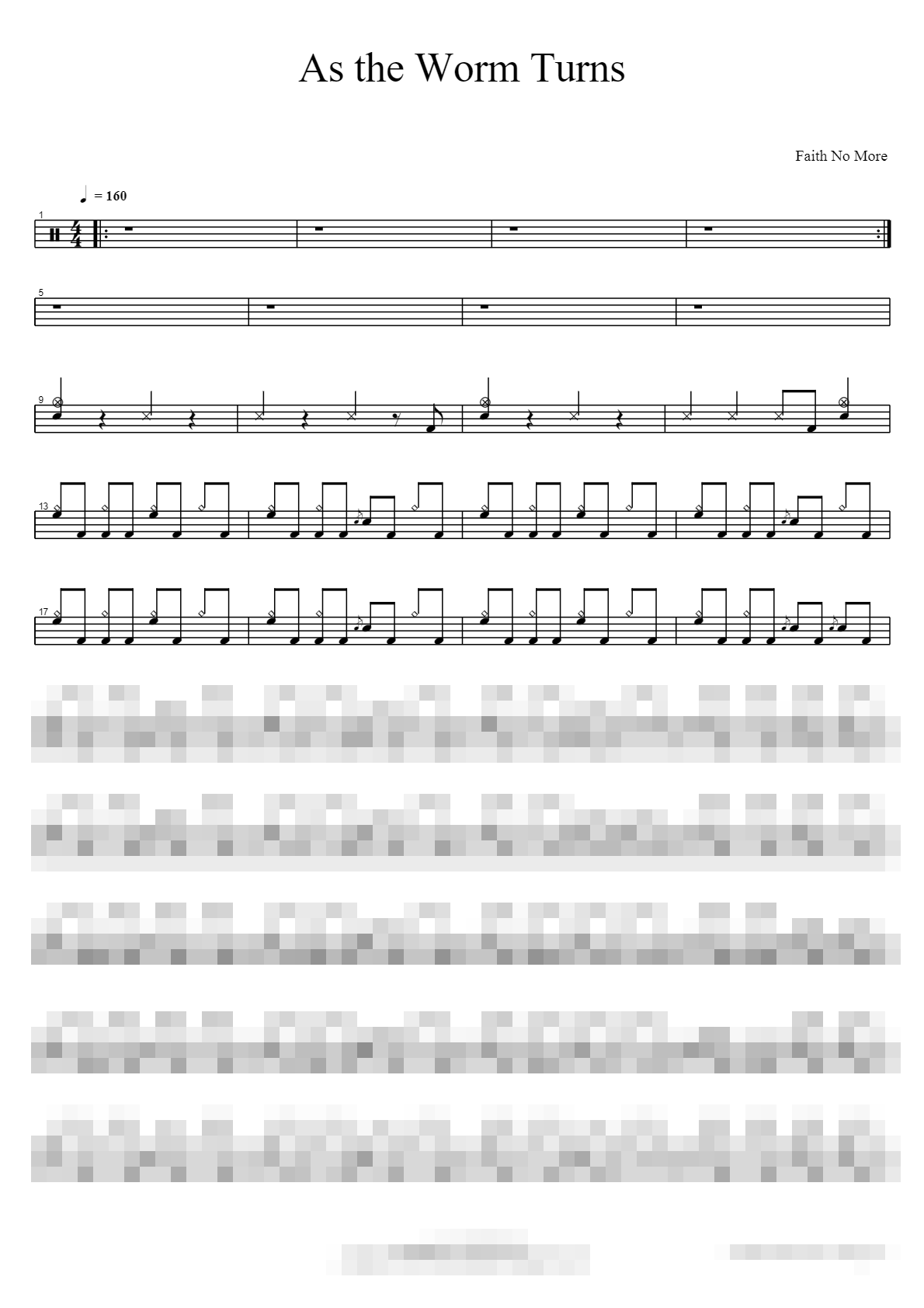 As the Worm Turns - Faith No More | CopyDrum | COPYDRUM